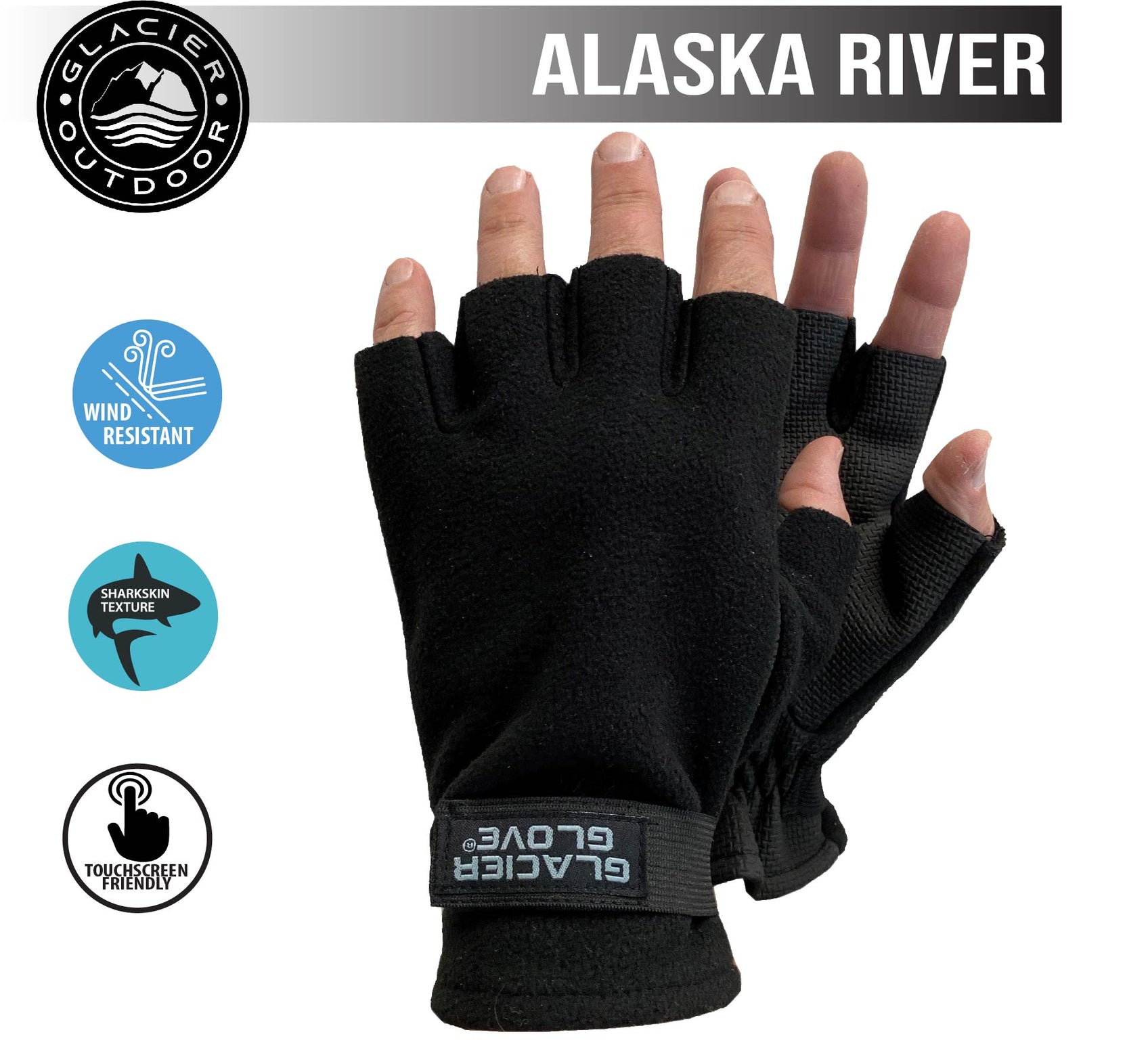 Alaska River™ Series Fingerless Glove – Glacier Outdoor Products
